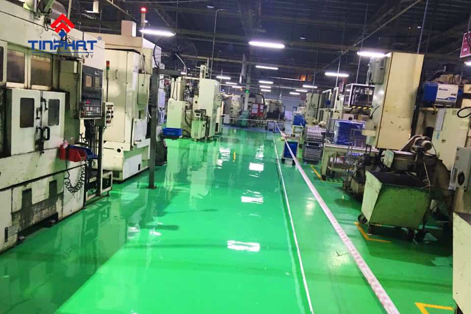 Sơn sàn nhà xưởng nhà máy Musashi Nhật Bản - Sơn Epoxy Tín Phát